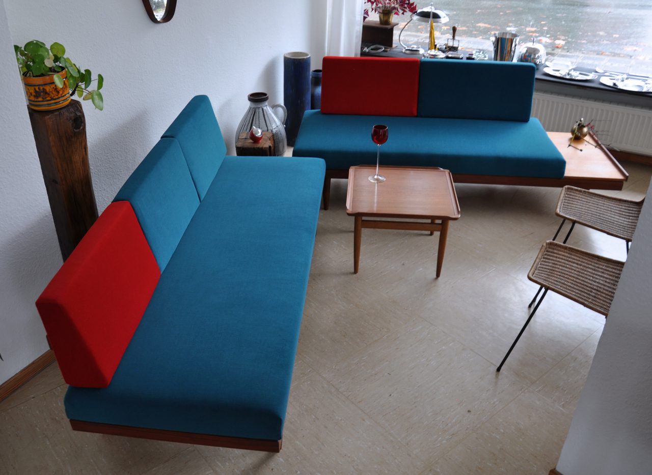 2x sofa/daybed 'svanette', ingmar relling, norway / sofa / 60er ...